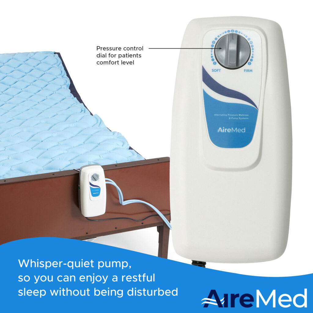 AireMed Alternating Air Pressure Mattress Pad With Ultra Quiet Electric ...
