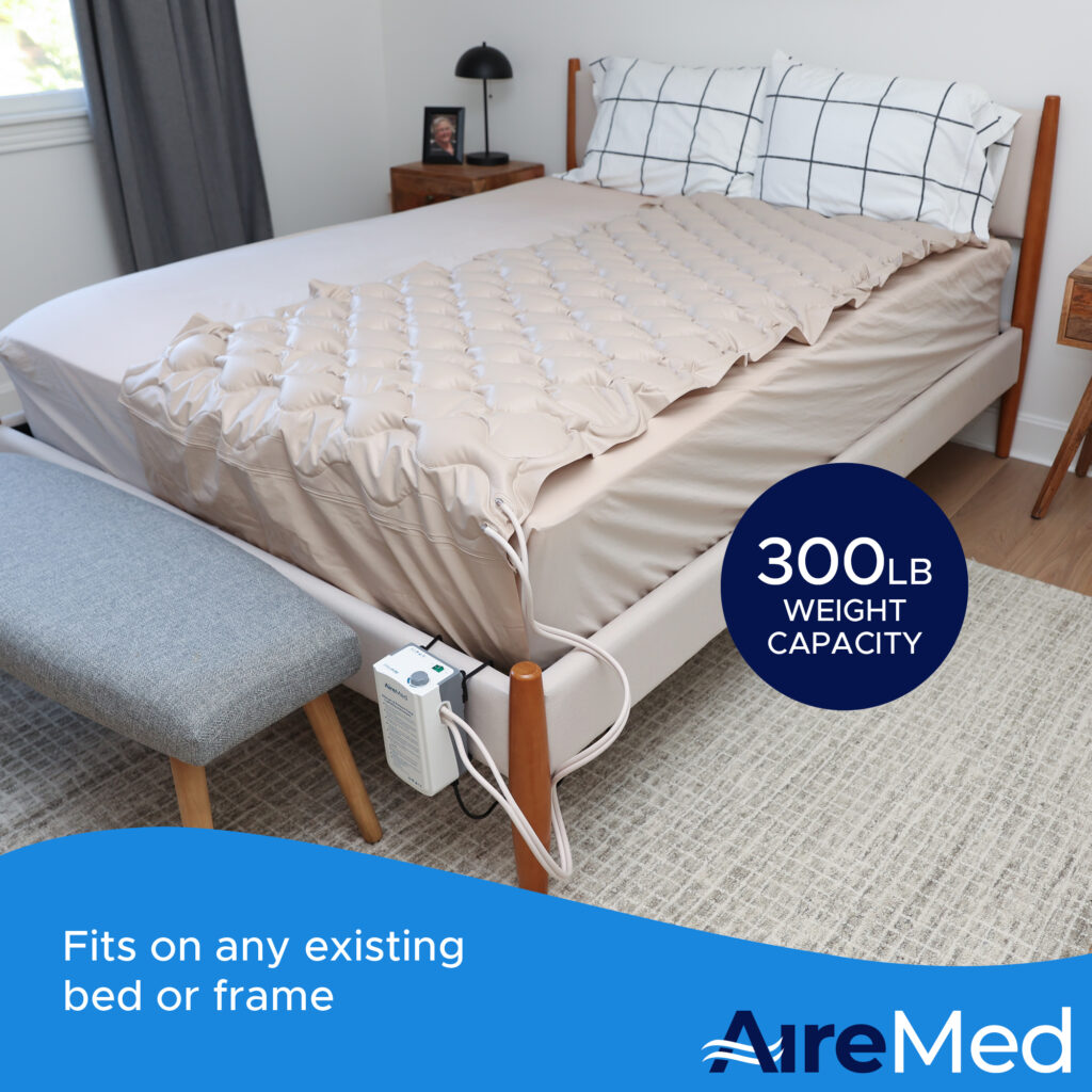 AireMed Alternating Pressure Mattress Topper With Whisper Quiet ...