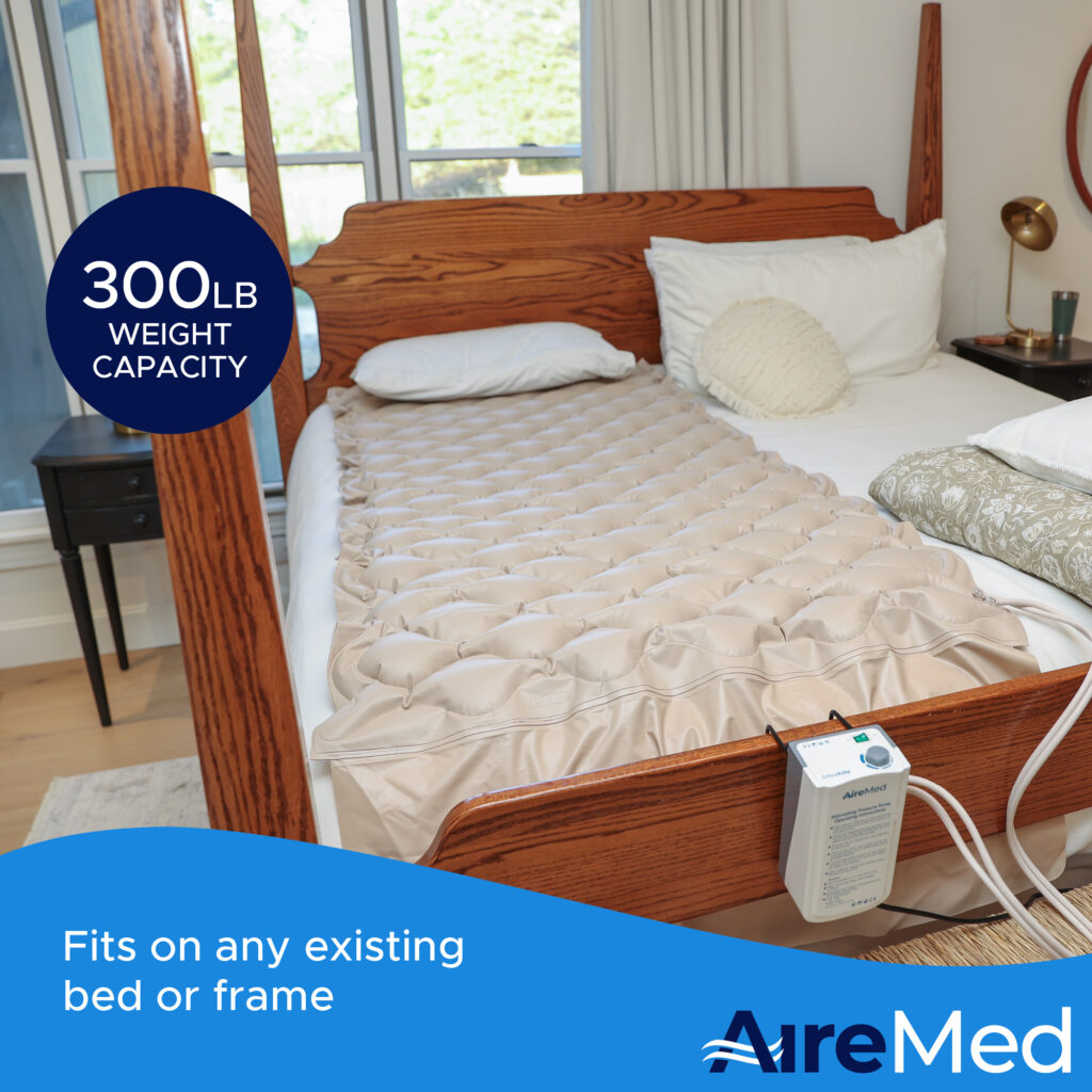 AireMed Alternating Pressure Mattress Topper With Whisper Quiet ...
