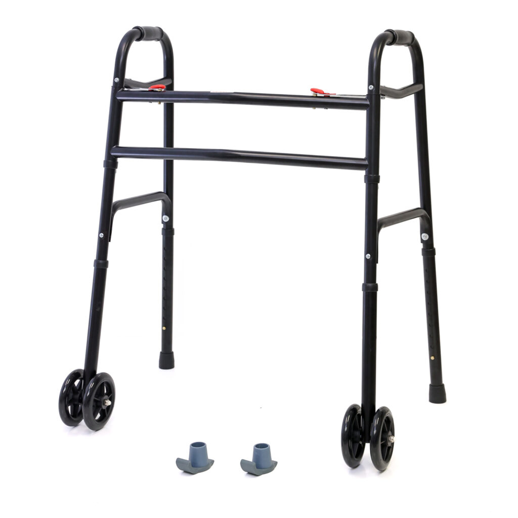 AireMed Extra Wide Bariatric Walker with/without 5” Dual Wheels - AireMed