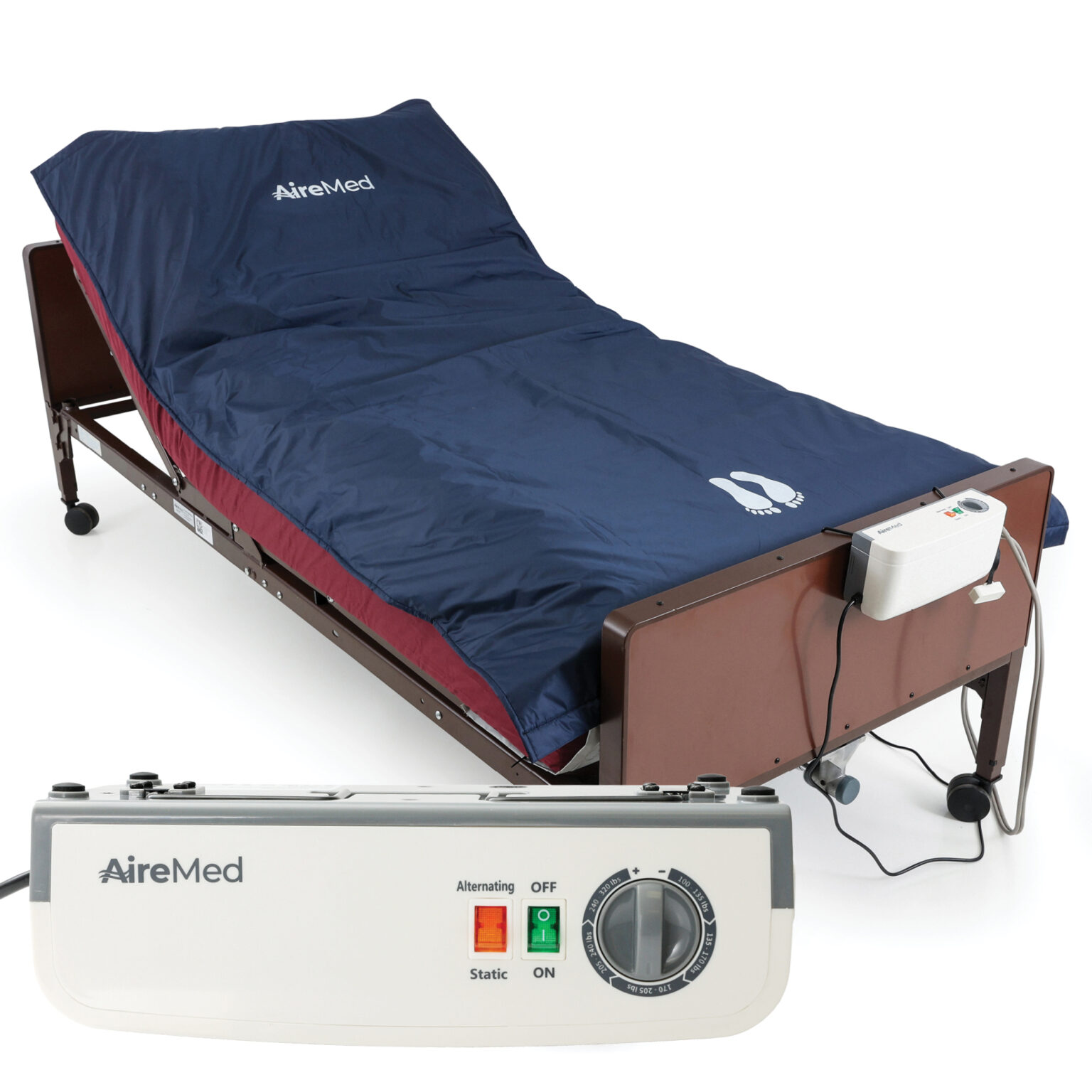 AireMed 5” Alternating Pressure Mattress Overlay System With Static ...